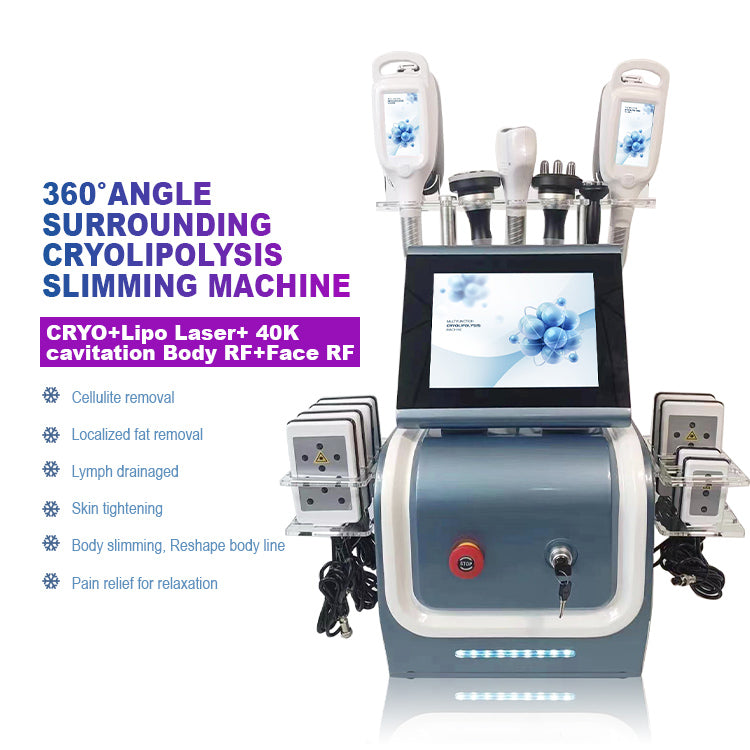360 Degree Fat Cryo Freezing Sculpting Machine Cavitation RF Slimming